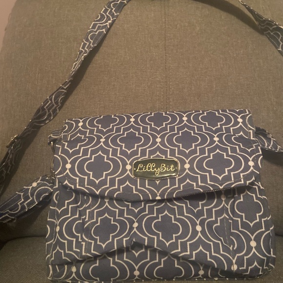 Demdaco | Bags | Lillybit Navy Blue Trifold Diaper Clutch | Poshmark